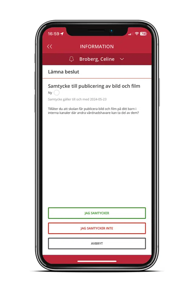 Samtycke - InfoMentor SE